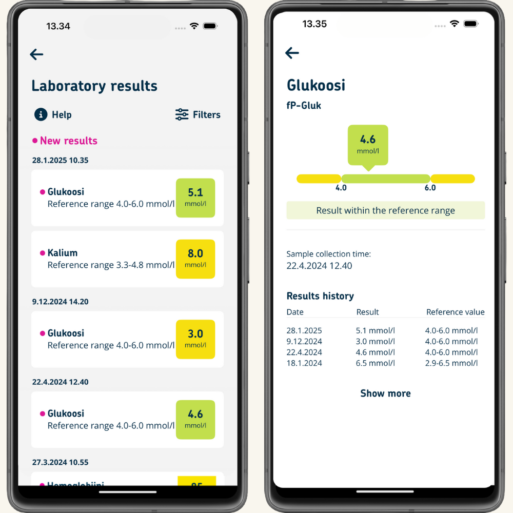 Fimlab mobile application - Fimlab
